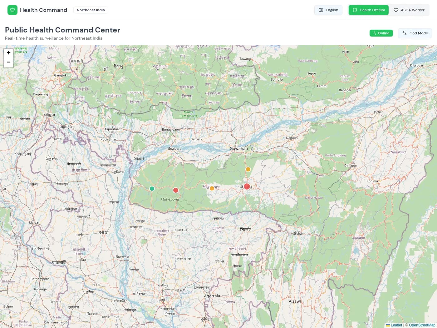Public Health Command Center: Smart Health Surveillance & AI-Driven Outbreak Response for Northeast India