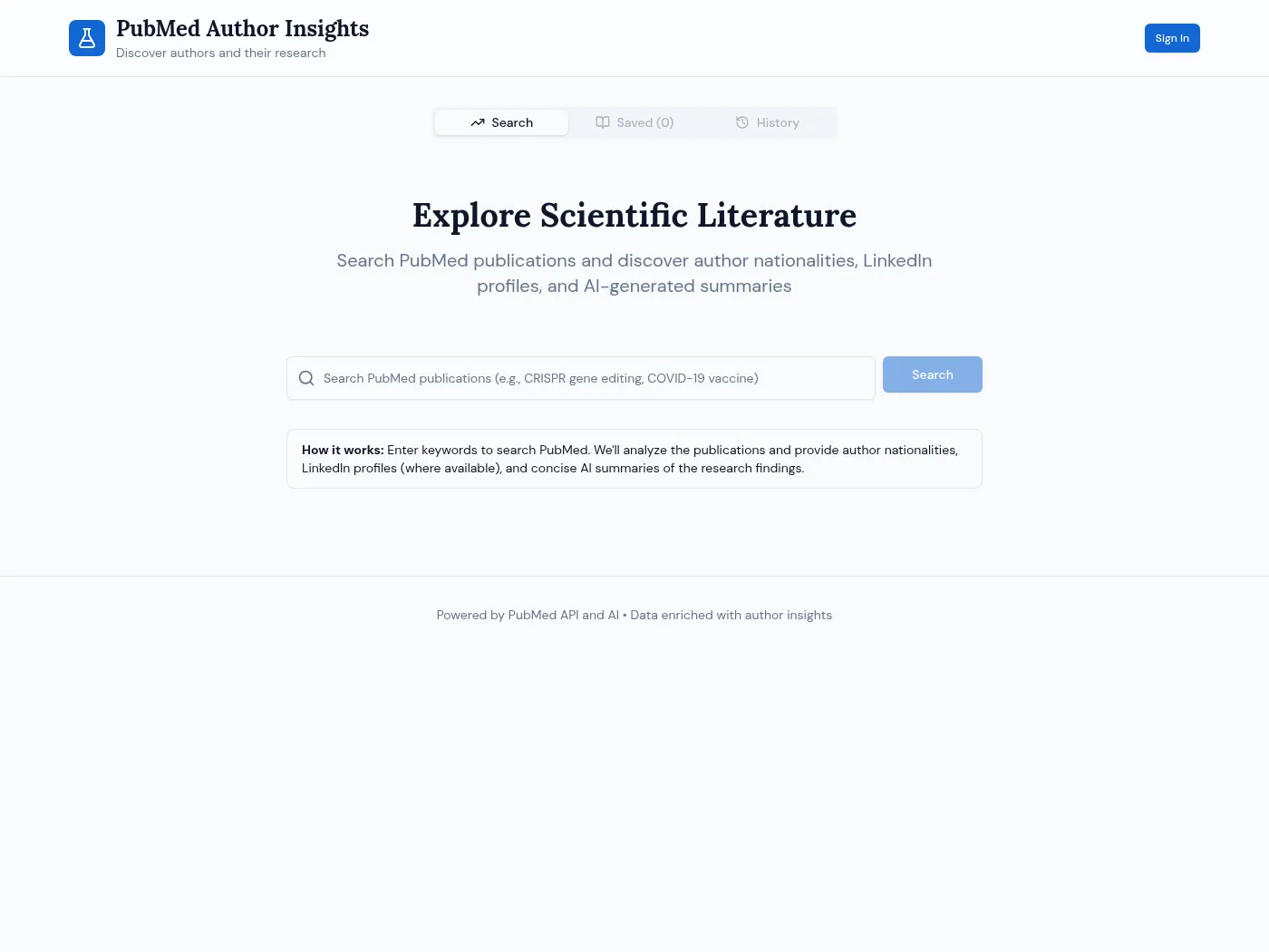 PubMed Author Insights