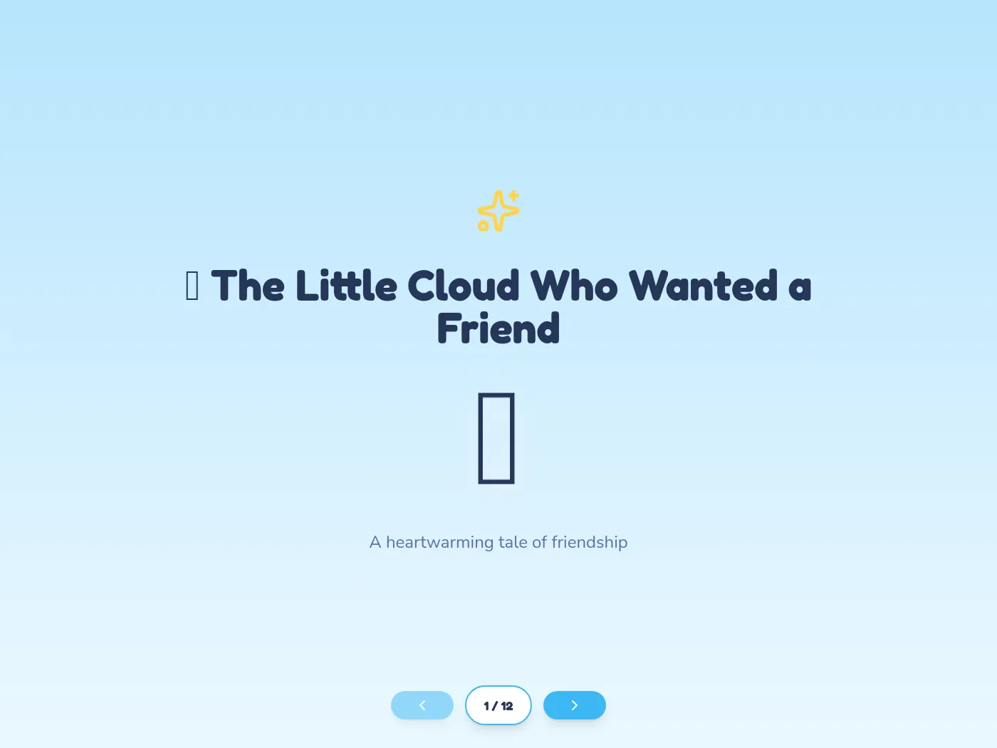 Puffy the Little Cloud: An Interactive Children's Story