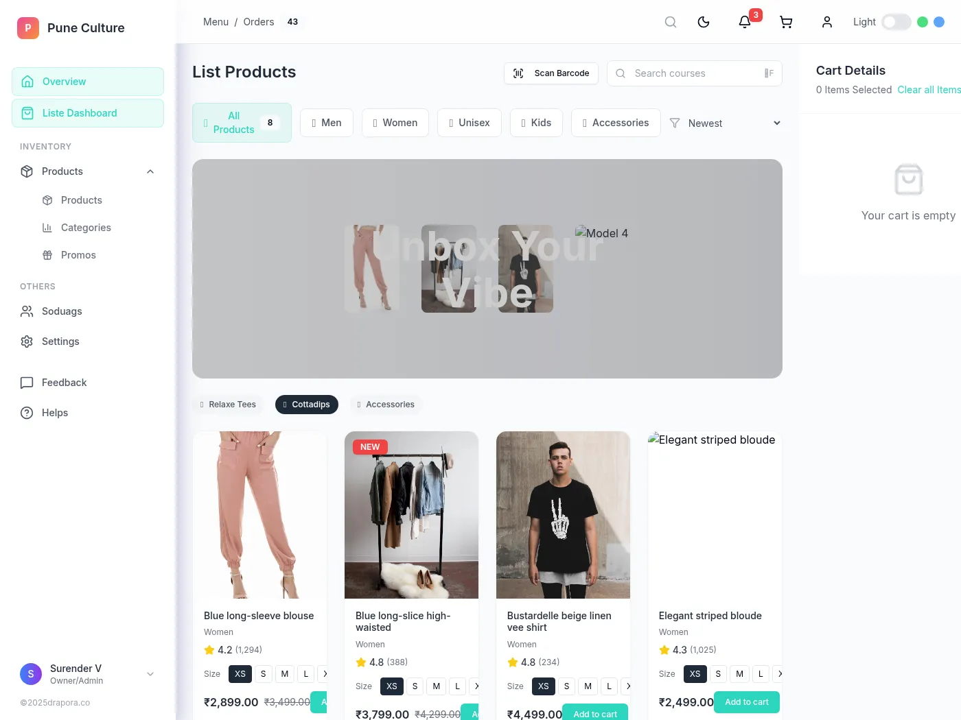 Pune Culture Premium E-Commerce Website