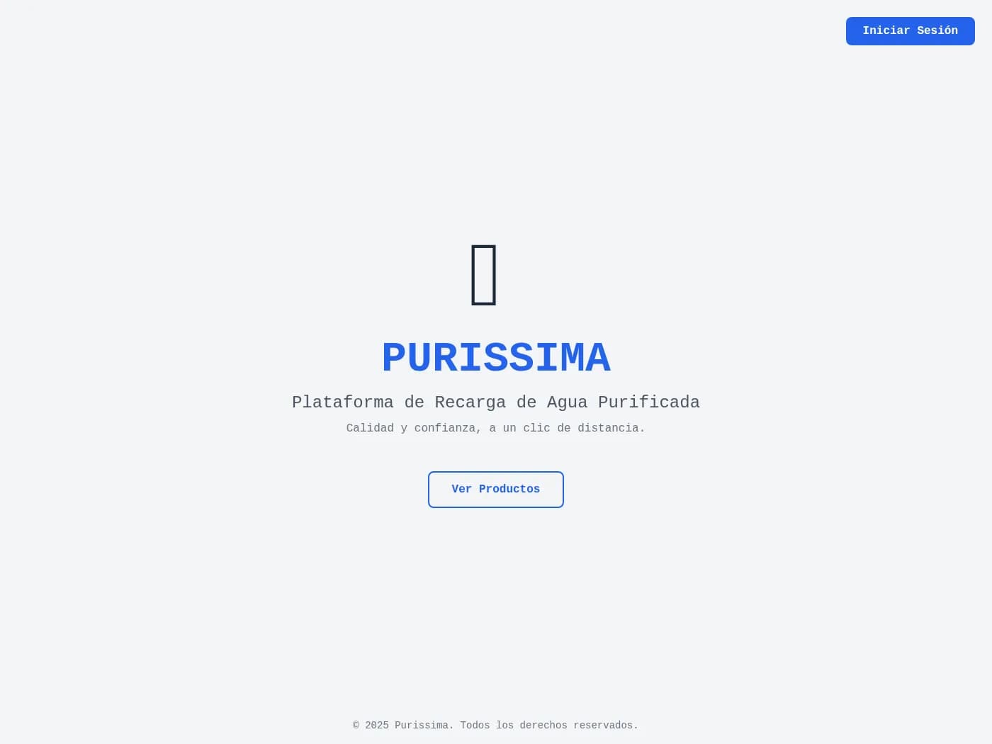 Purissima Water Refill Platform