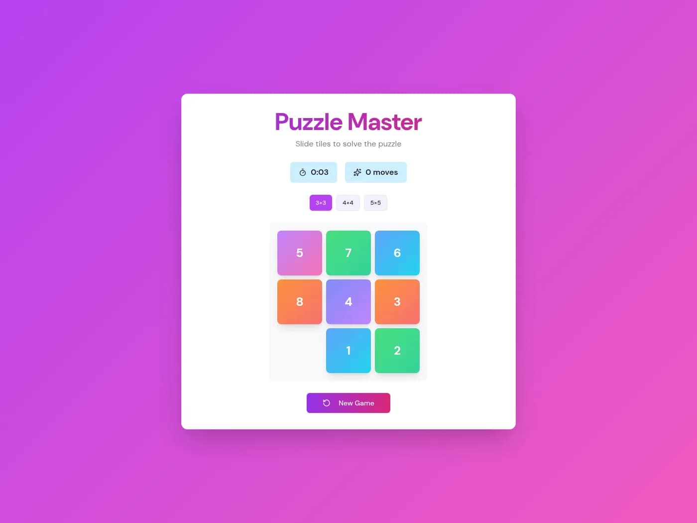 Puzzle Game App