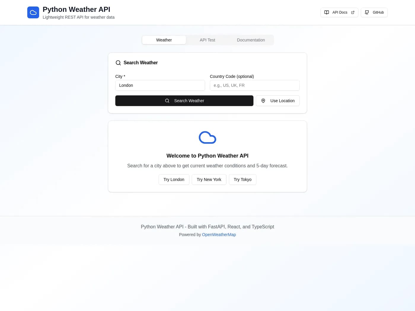 Python Weather API