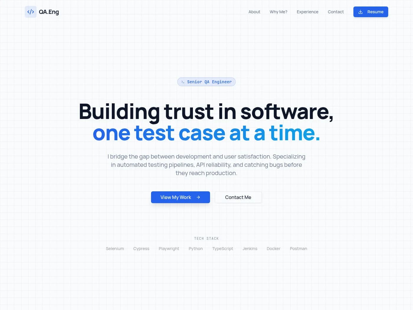 QA Engineer Portfolio