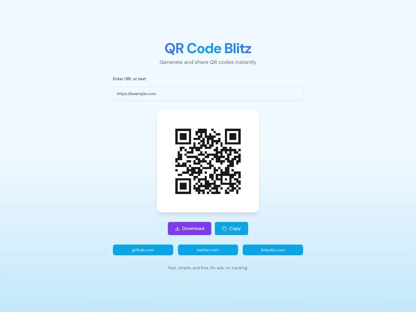 QR Code Blitz
