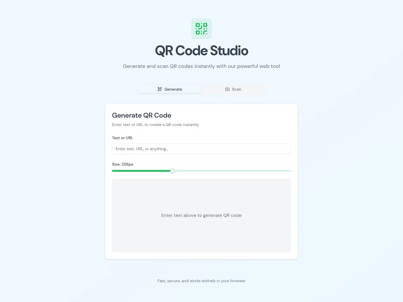 QR Code Generator and Scanner Web App