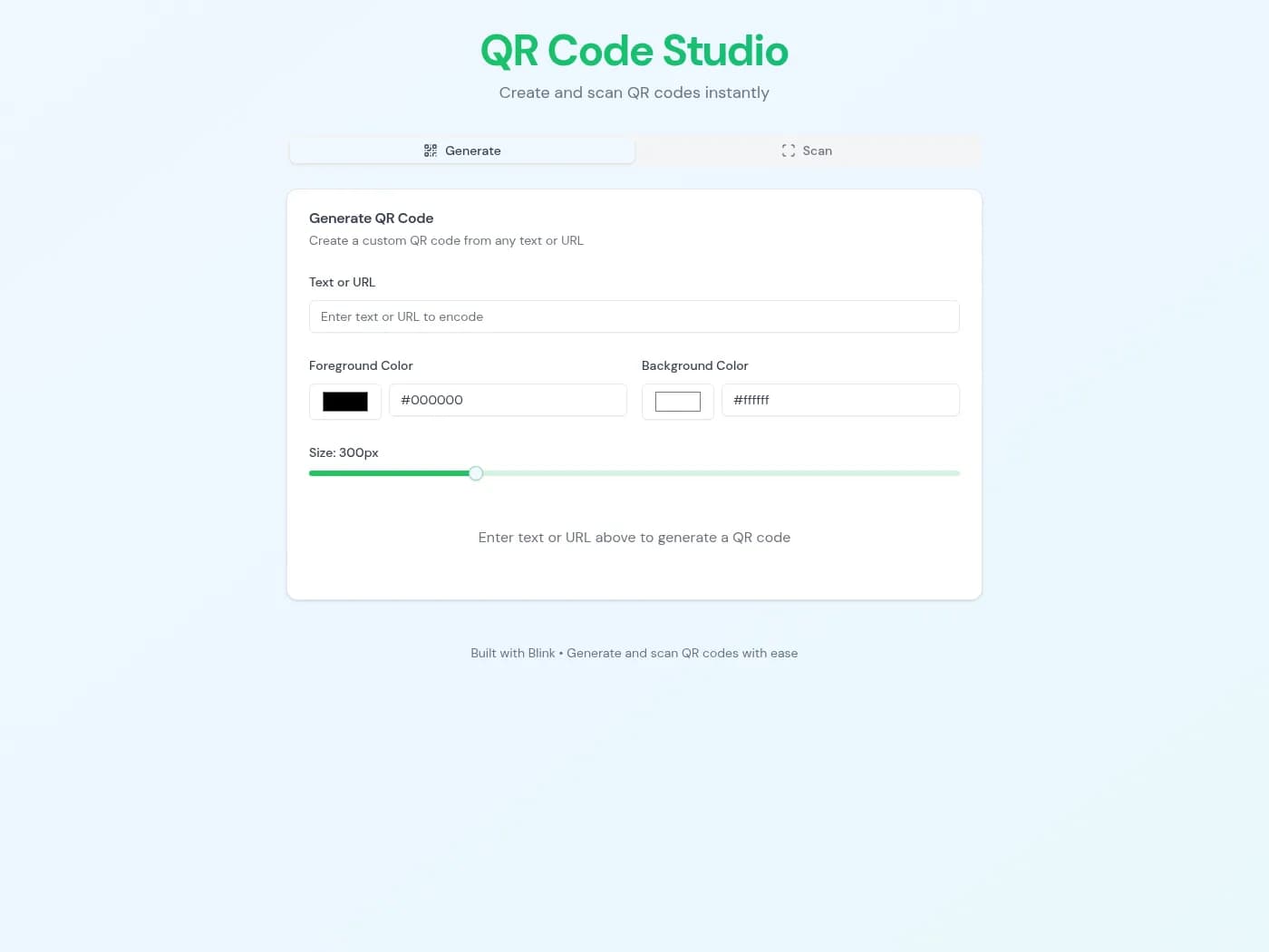 QR Code Generator and Scanner