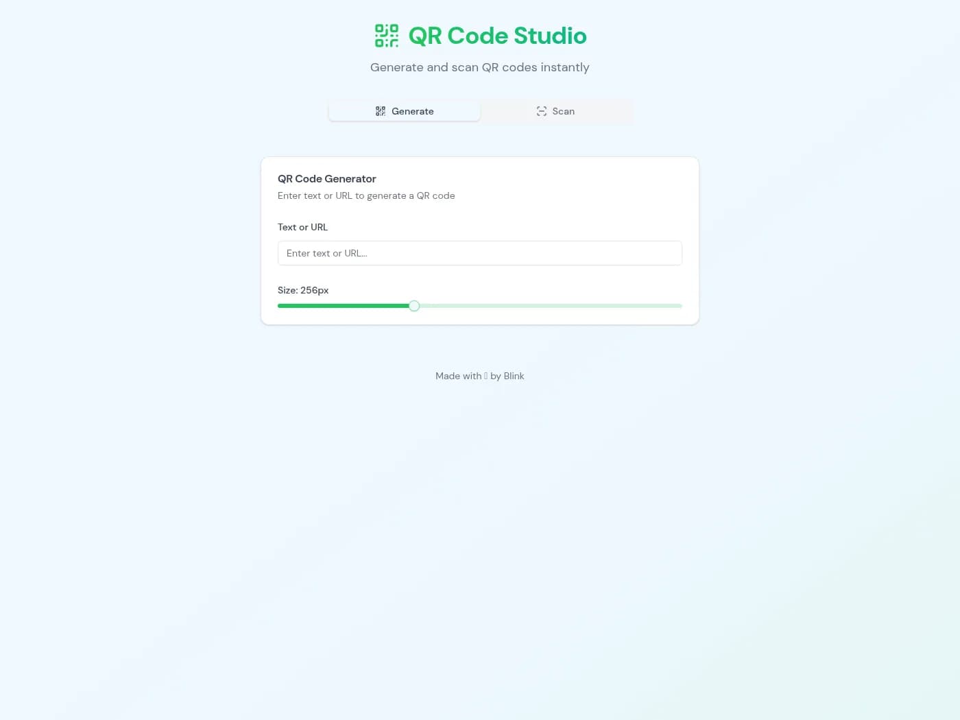QR Code Generator & Scanner Web App