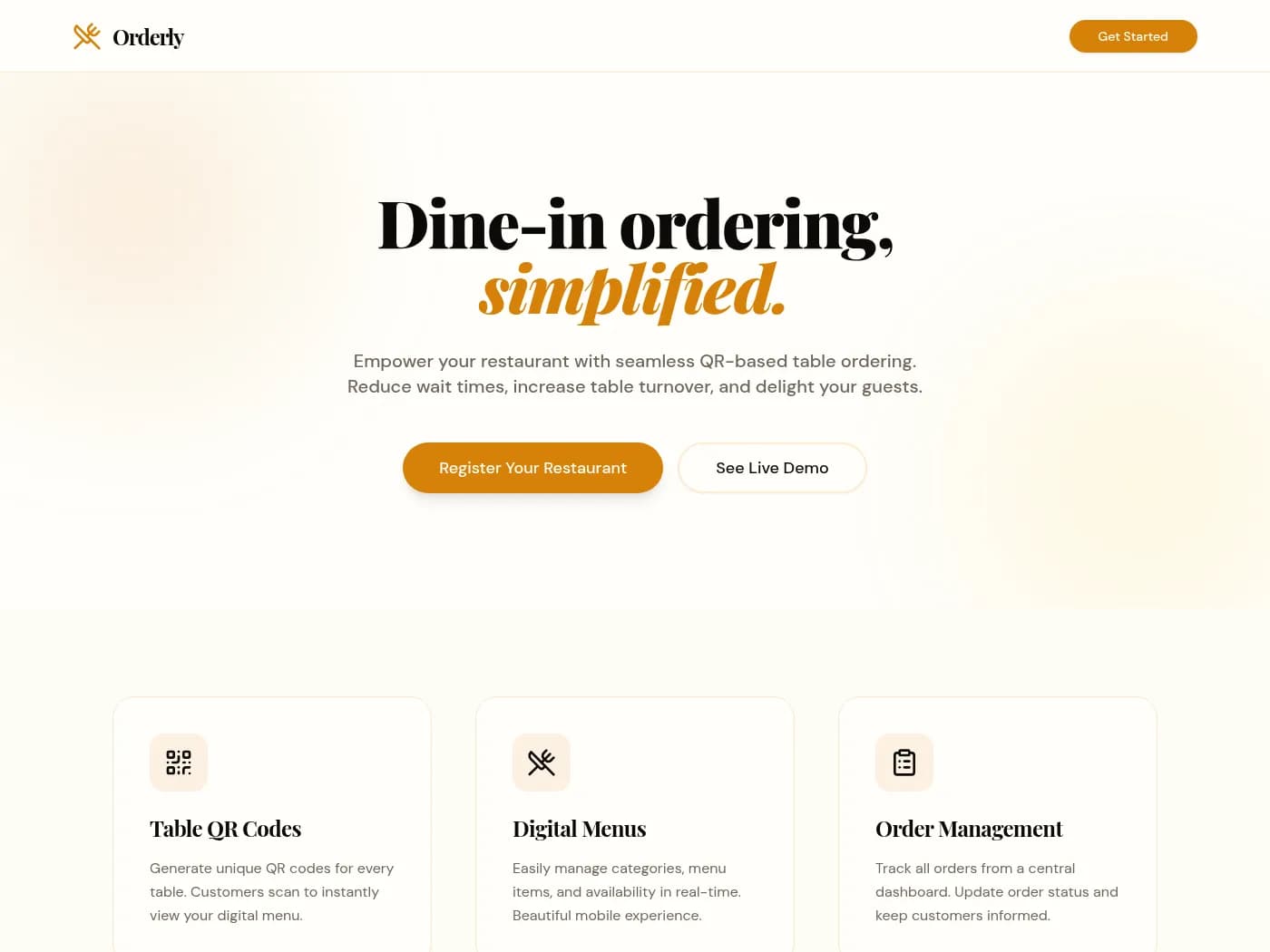 QR Table Food Order