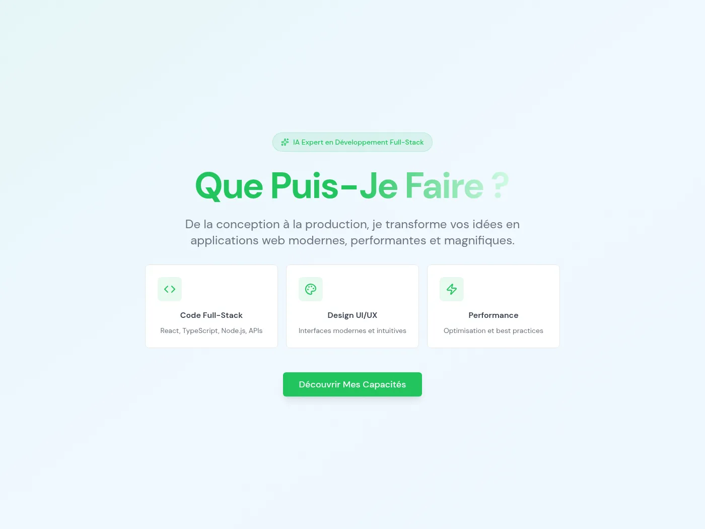 Que Peux-tu Faire: AI Ideas Showcase