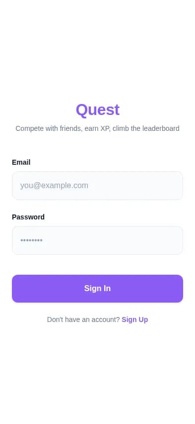 Quest - Minimal Competitive XP Tracker for Friends