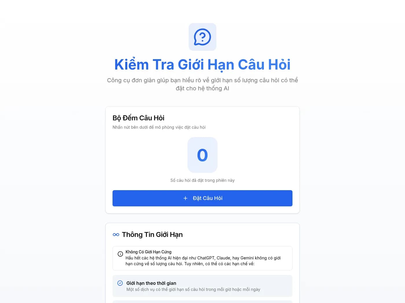 Question Limit Checker