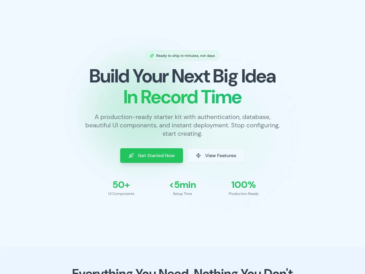 Quick Idea App Starter
