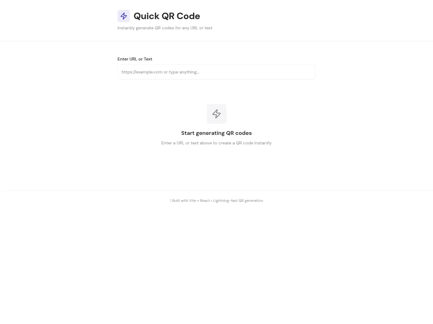 Quick QR Code