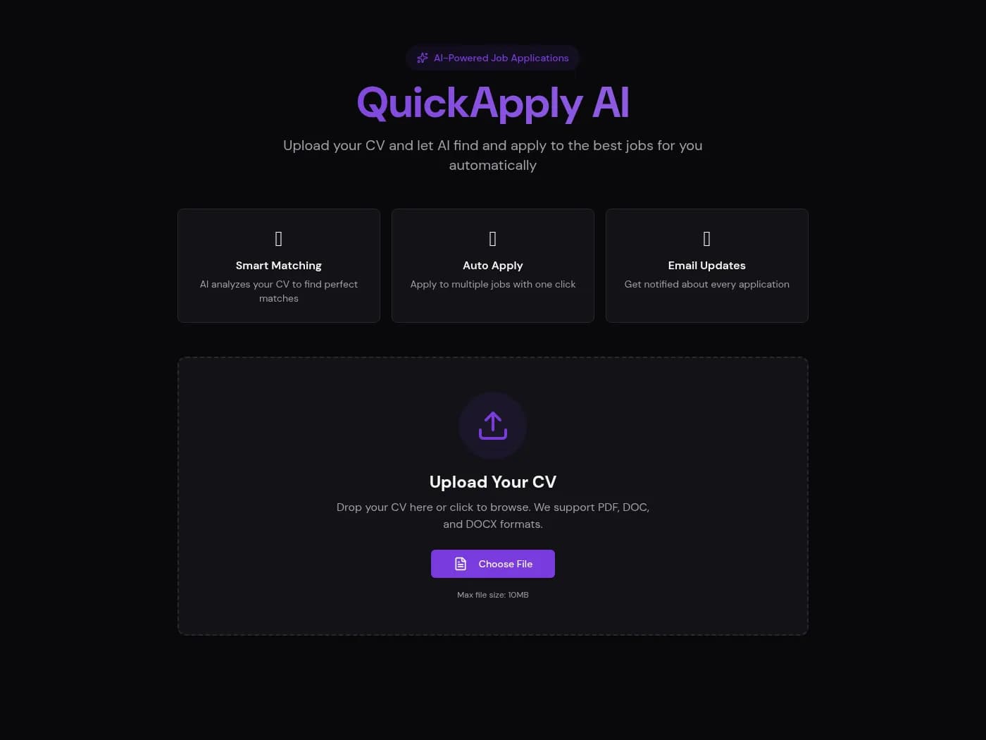 QuickApply AI – Automated Job Search and Application System