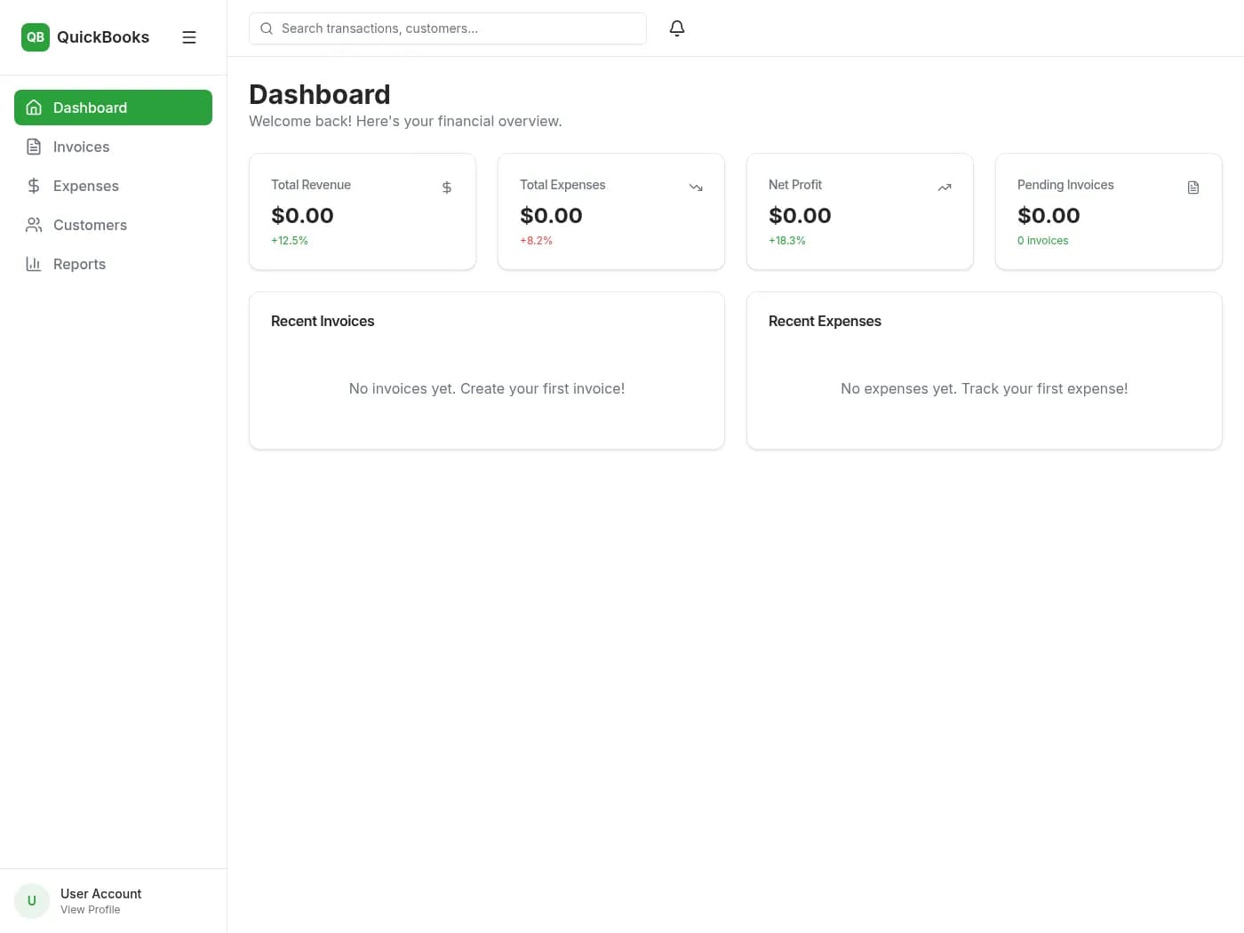 QuickBooks-Inspired Accounting Platform