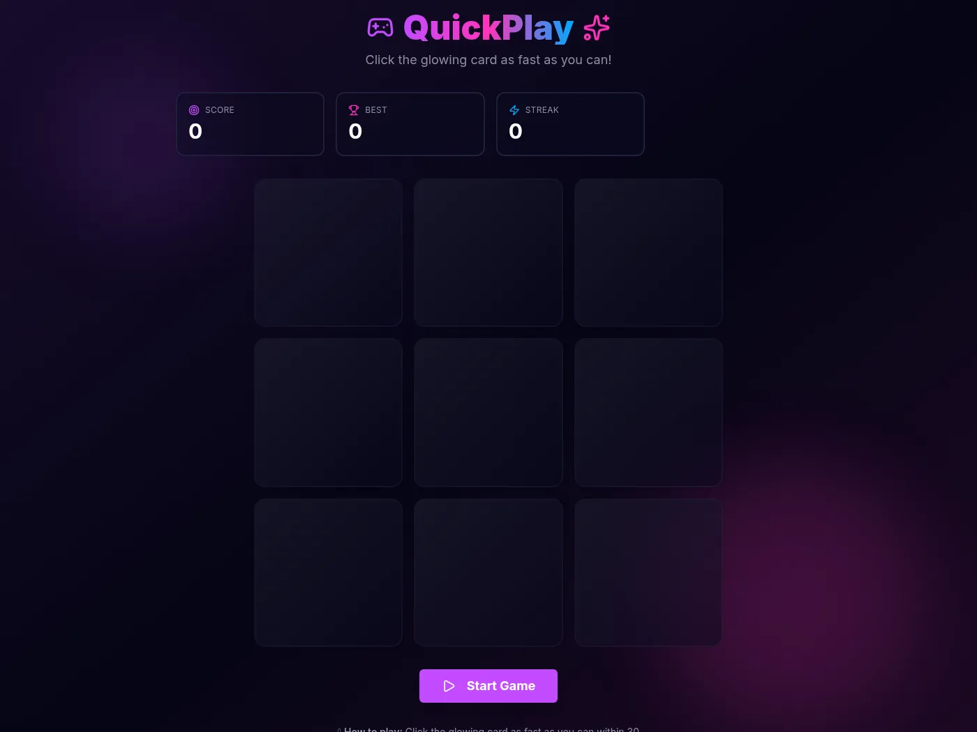 QuickPlay: The Instant Web Game