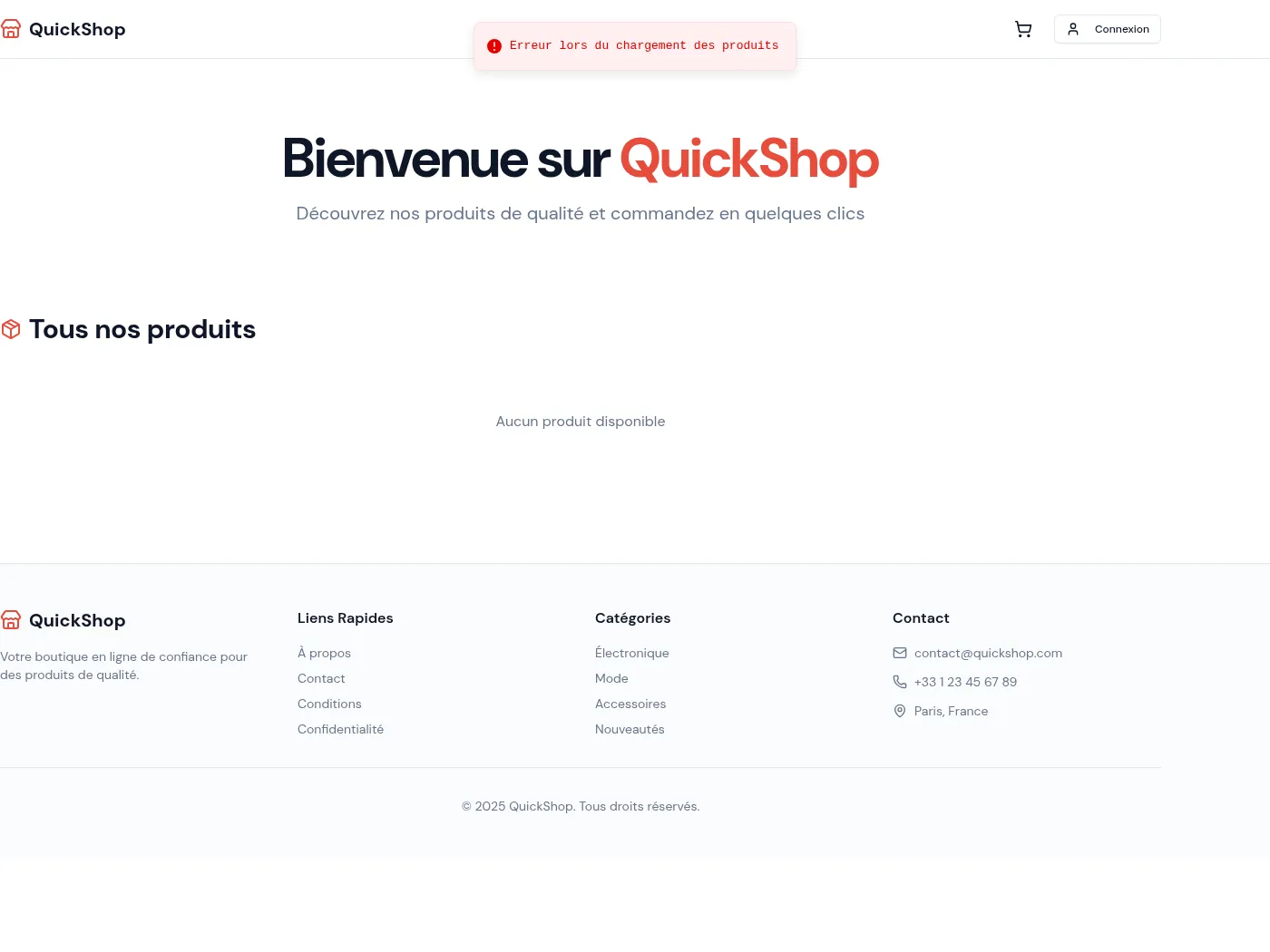 QuickShop Web Store