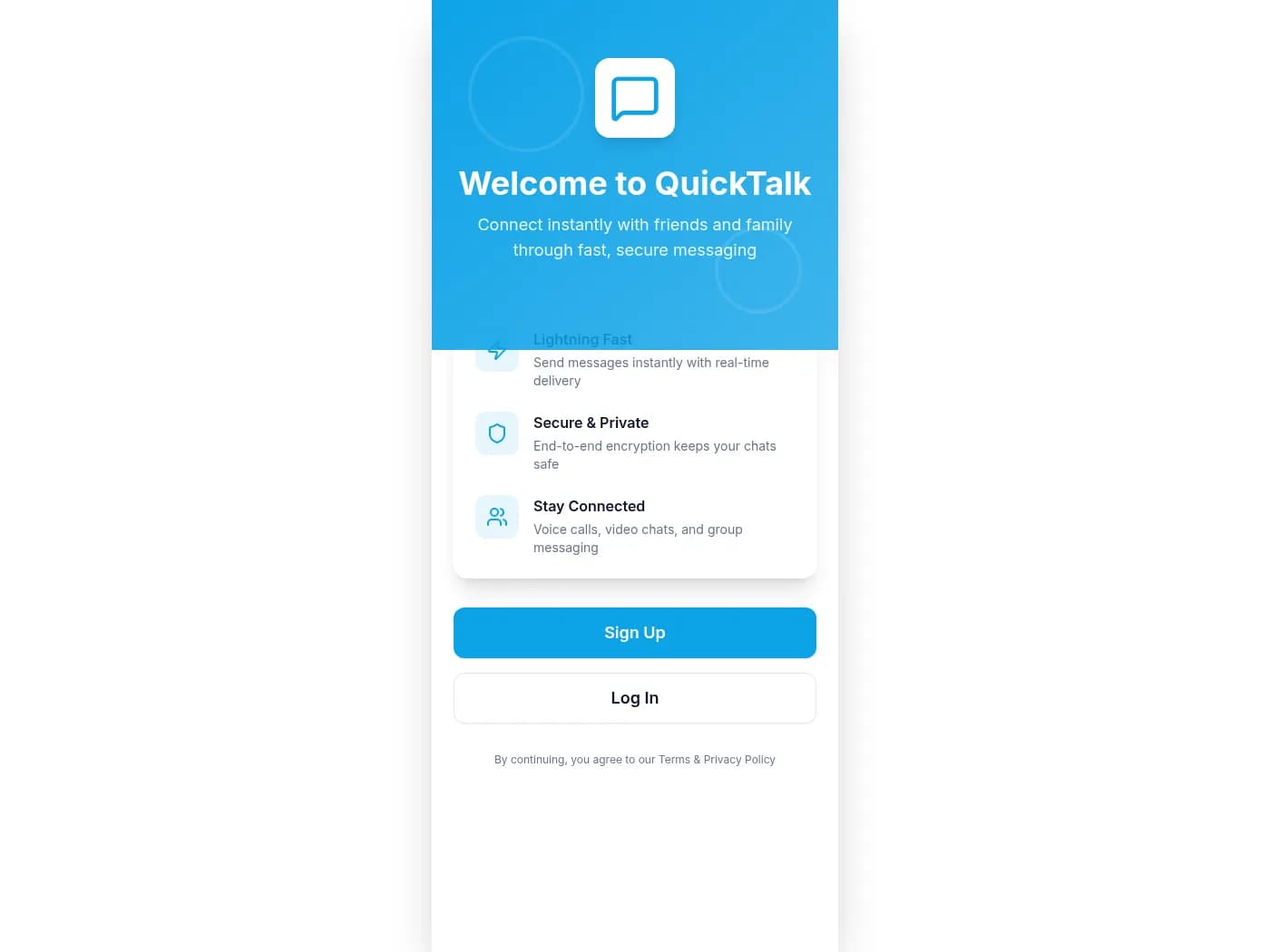QuickTalk – Fast, Secure, and Smart Social Messaging Platform
