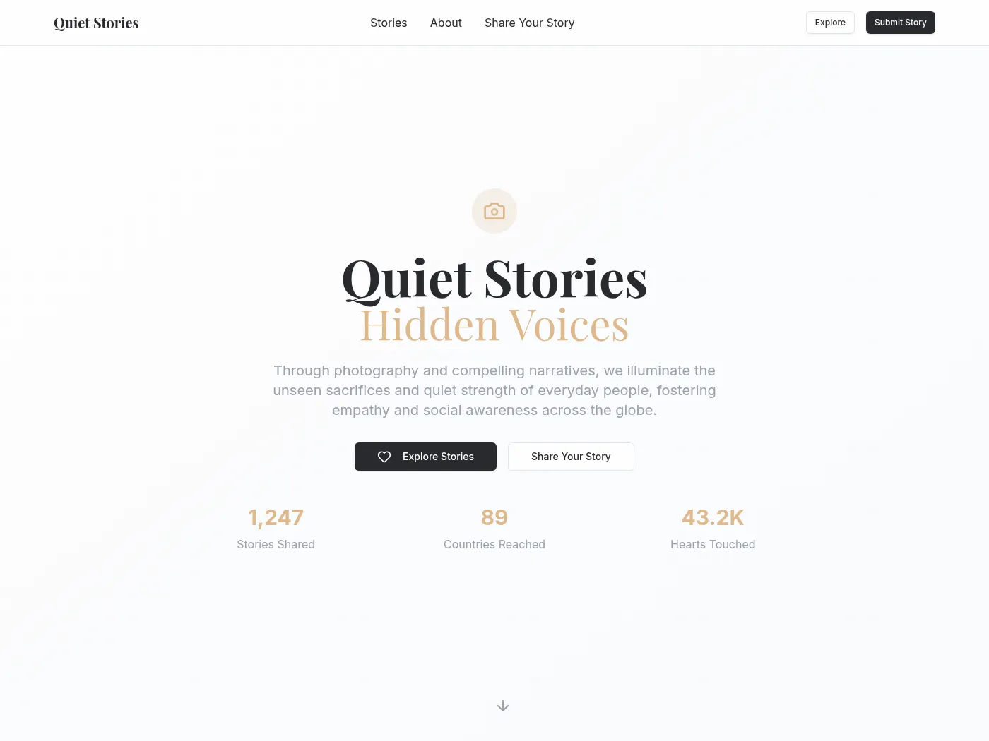 Quiet Stories: A Photographic Platform for Hidden Voices