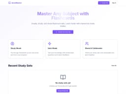 QuizMaster - Collaborative Flashcard and Quiz App
