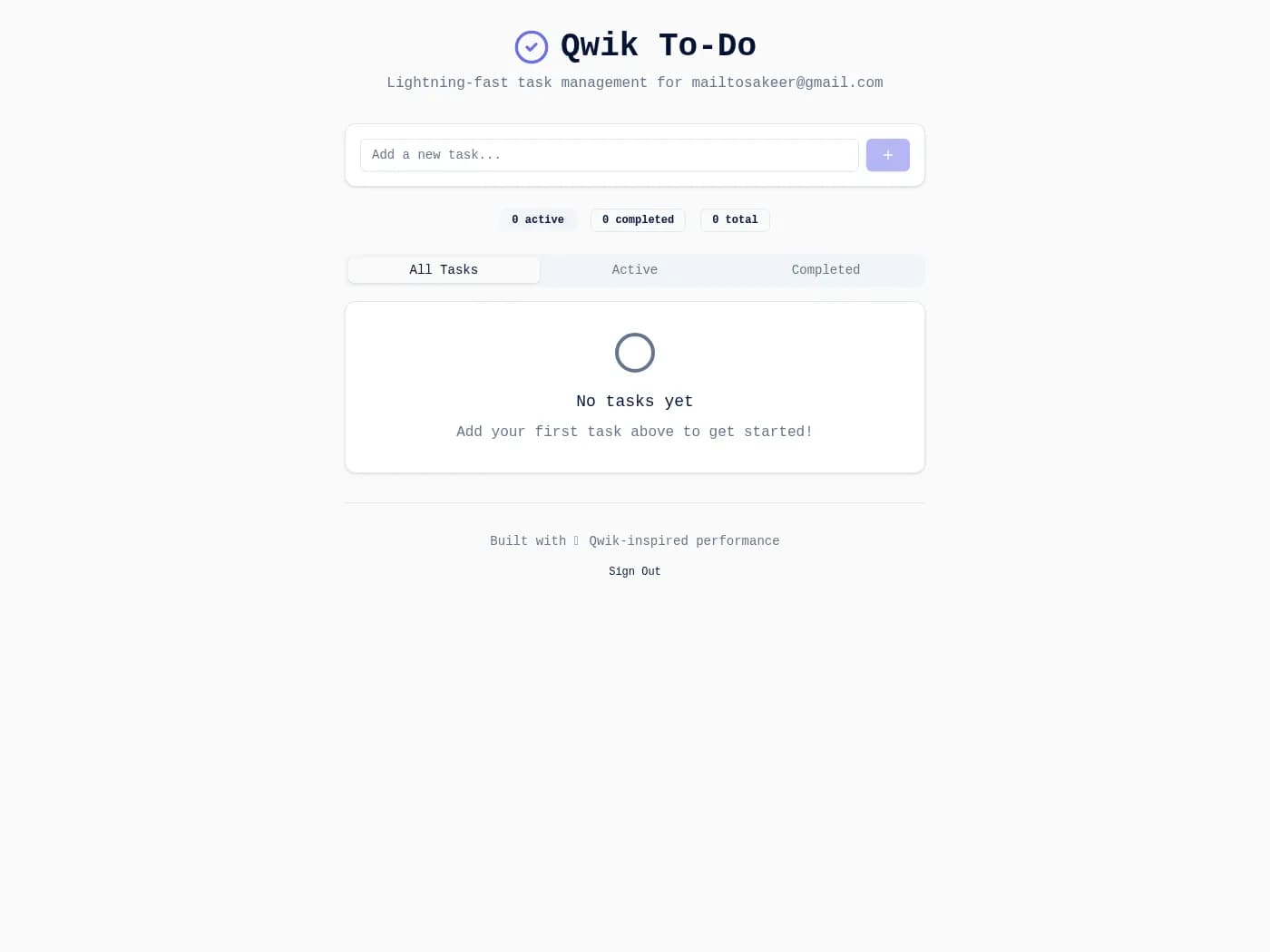 Qwik To-Do App Generator