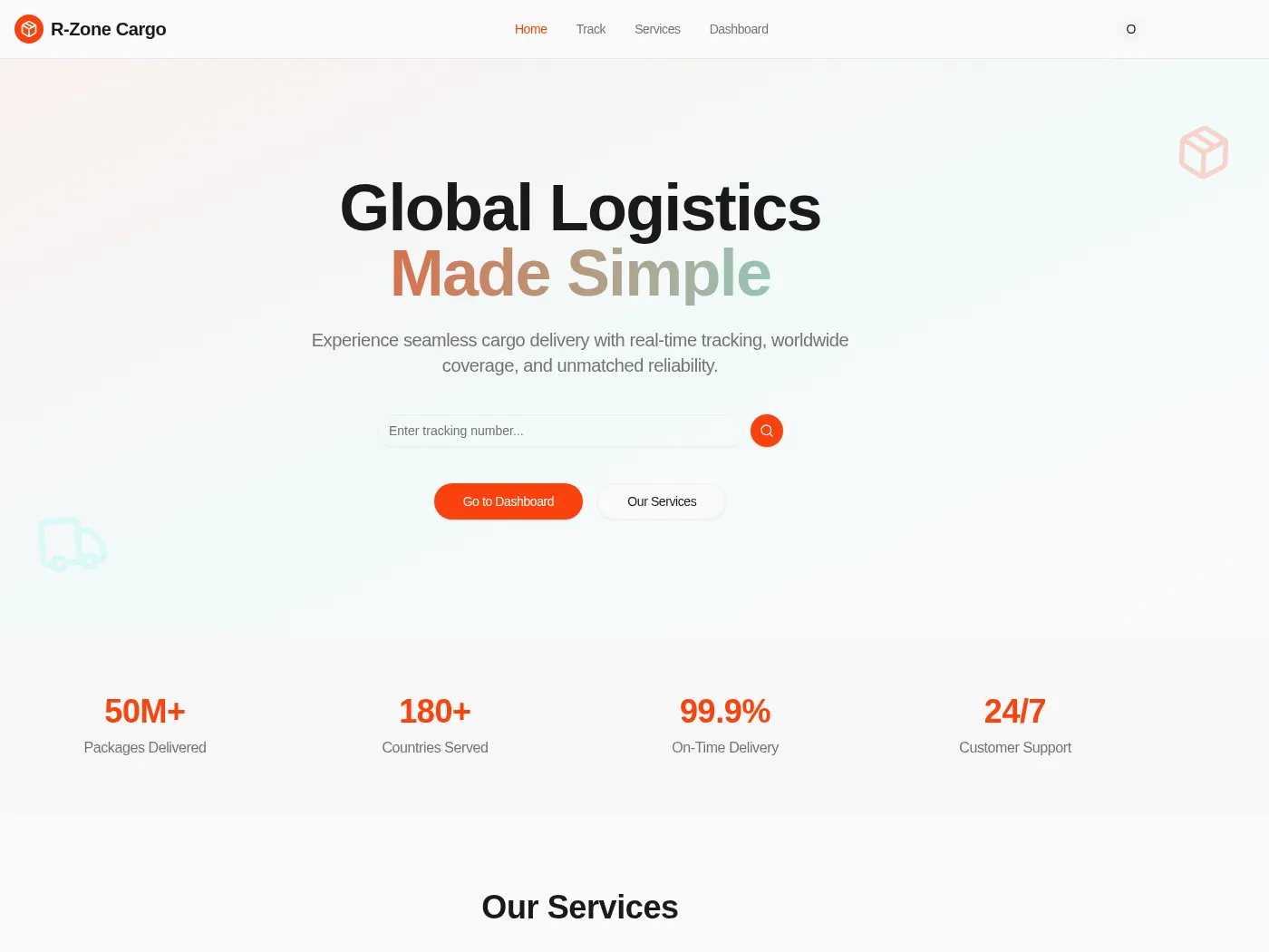 R-Zone Cargo Logistics Platform