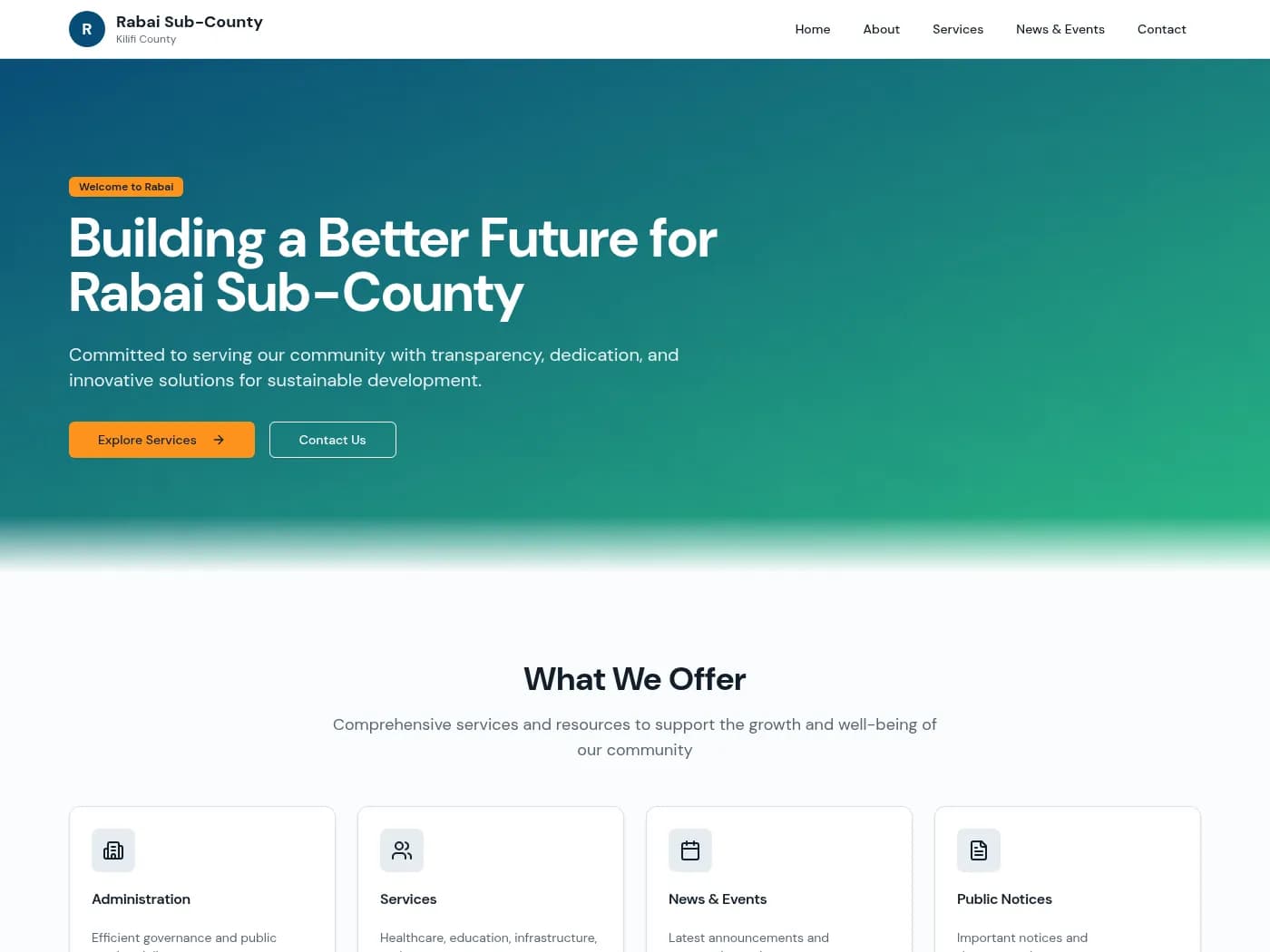 Rabai Sub-County Official Website