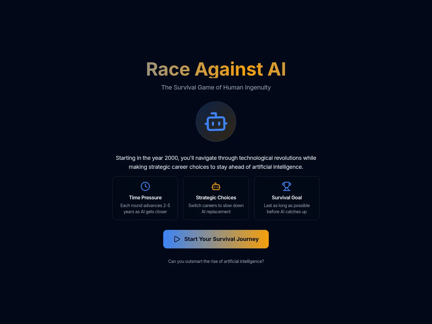 Race Against AI: The Survival Game of Human Ingenuity