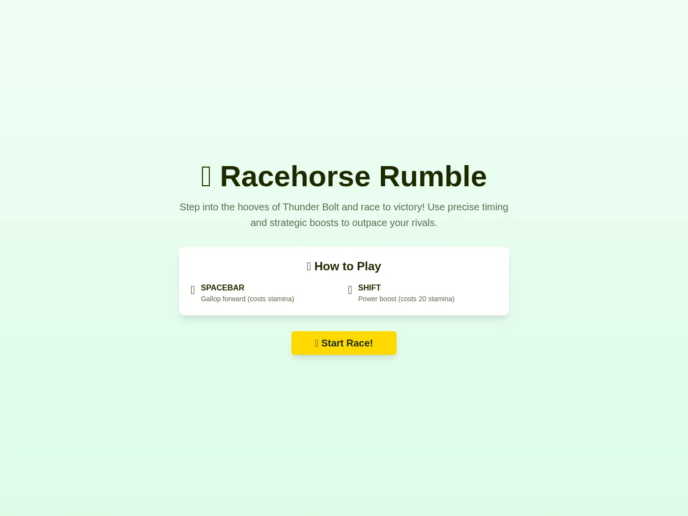 Racehorse Rumble: The Horse Racing Adventure Game