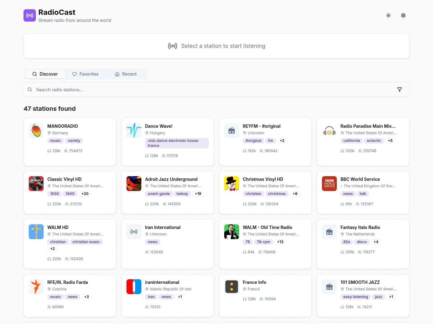 RadioCast: Online Radio Streaming Platform