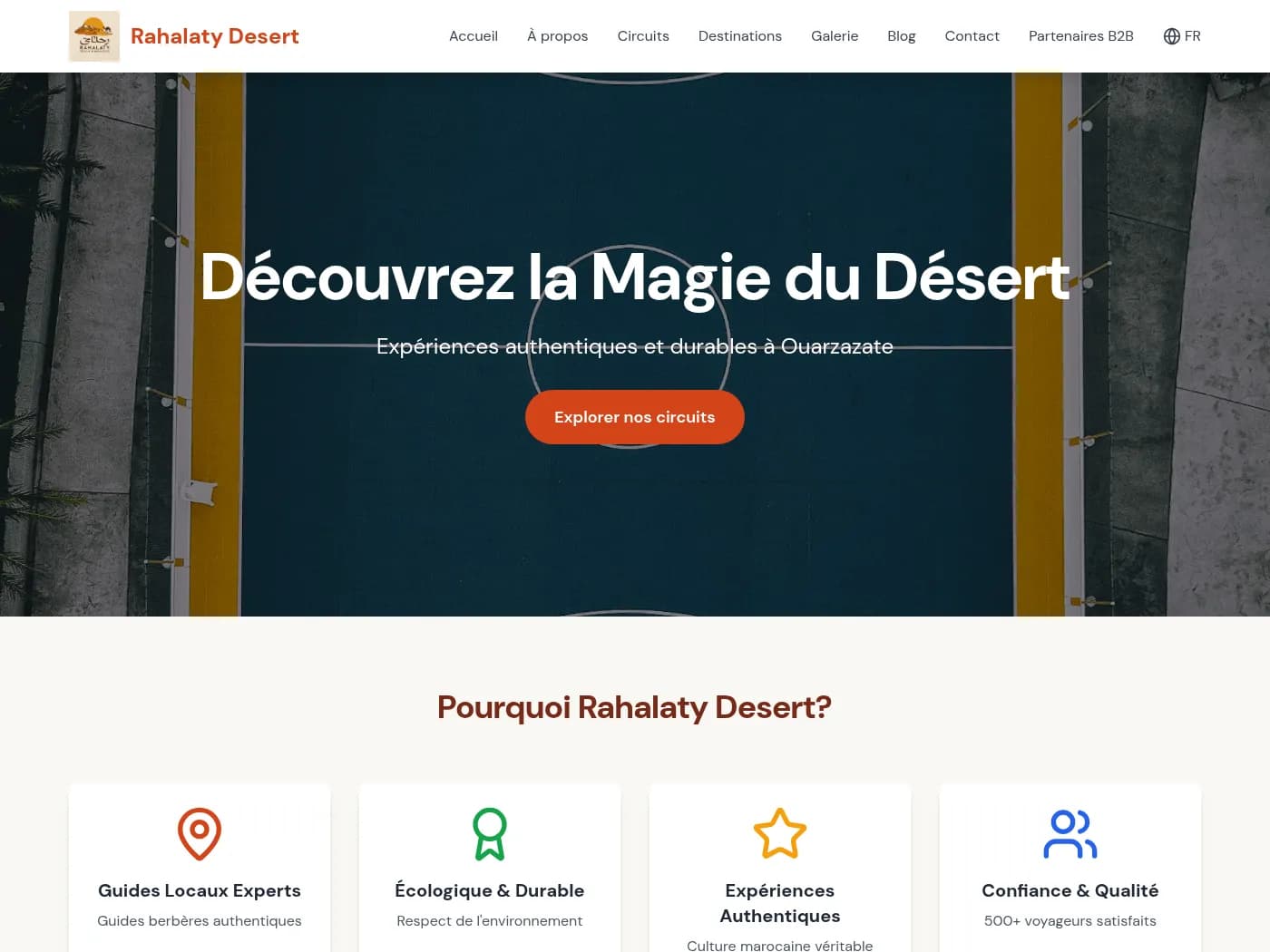 Rahalaty Desert Ouarzazate – Immersive Tour Booking Website