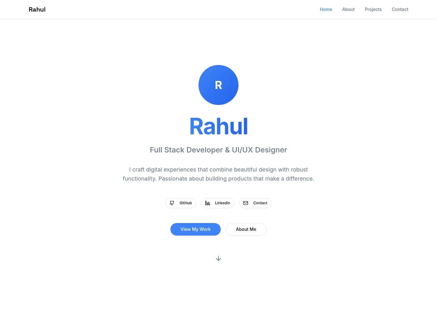 Rahul Personal Portfolio
