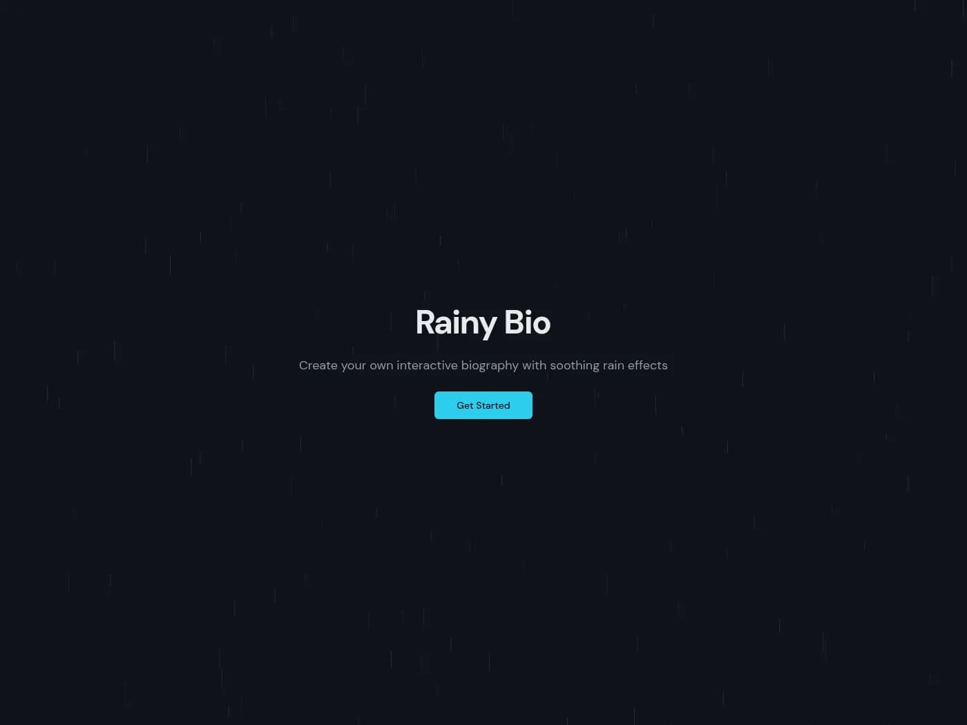 Rainy Interactive Biography App