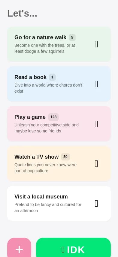 Random Activity Generator App with Expo