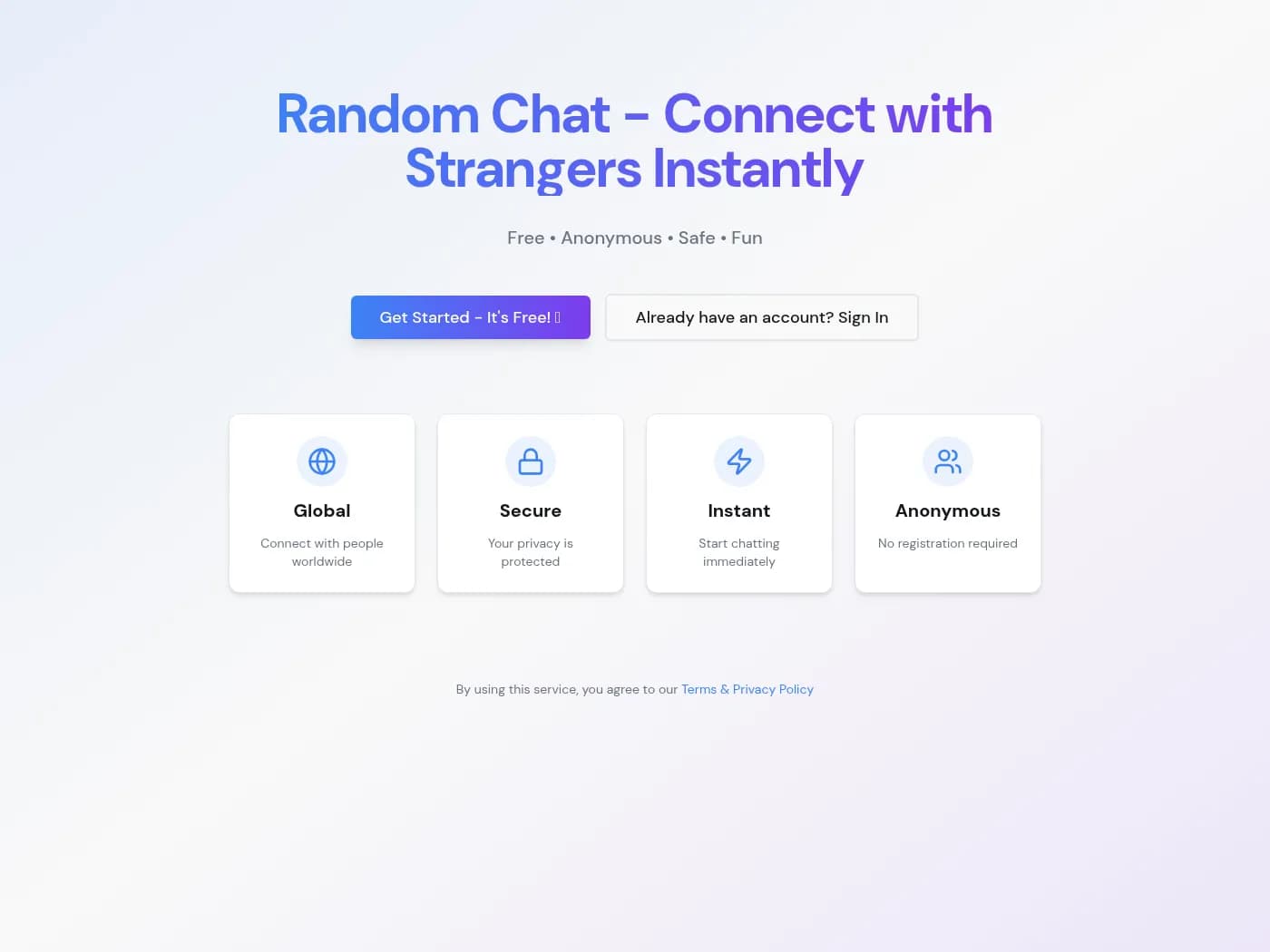 Random Chat: Real-time Stranger Chat Platform