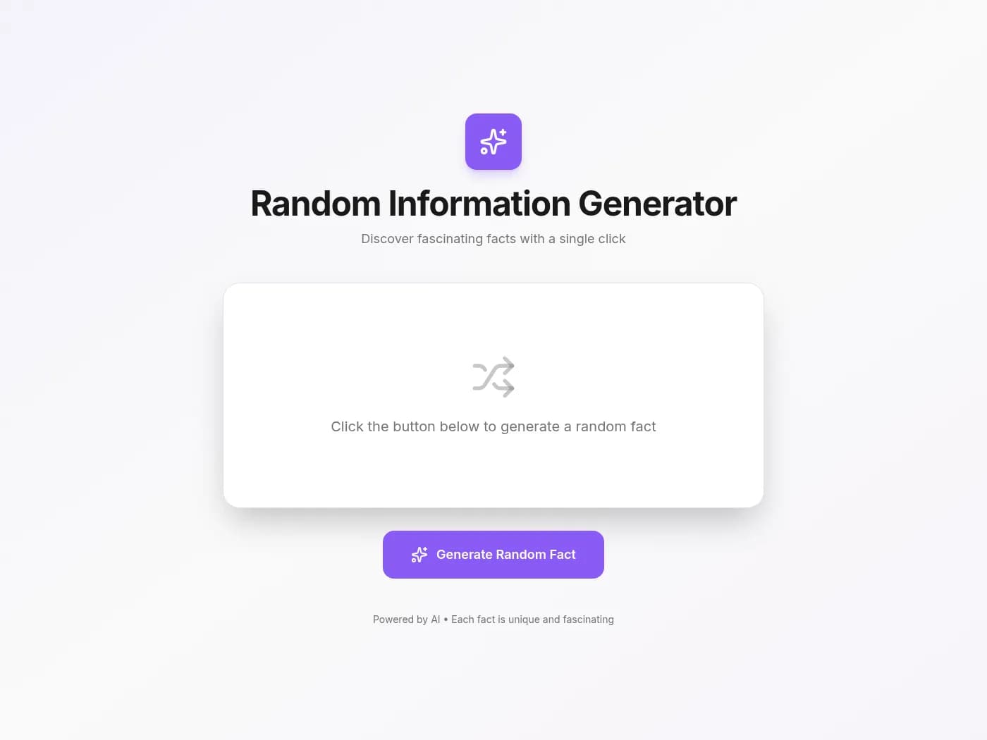 Random Information Generator