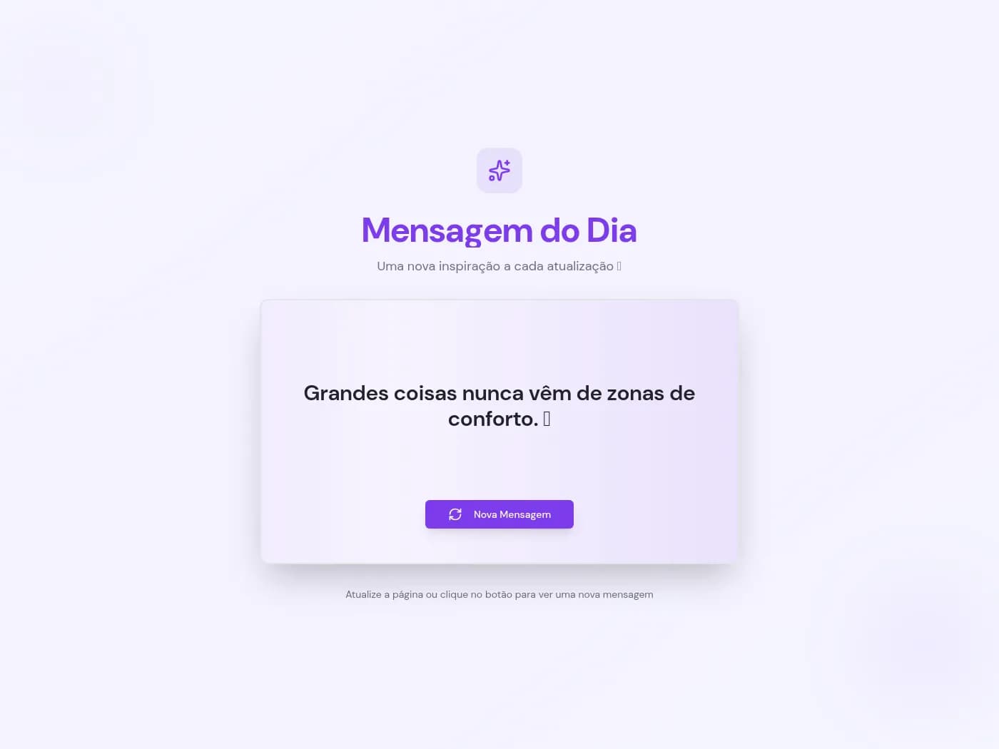 Random Message Display Webpage