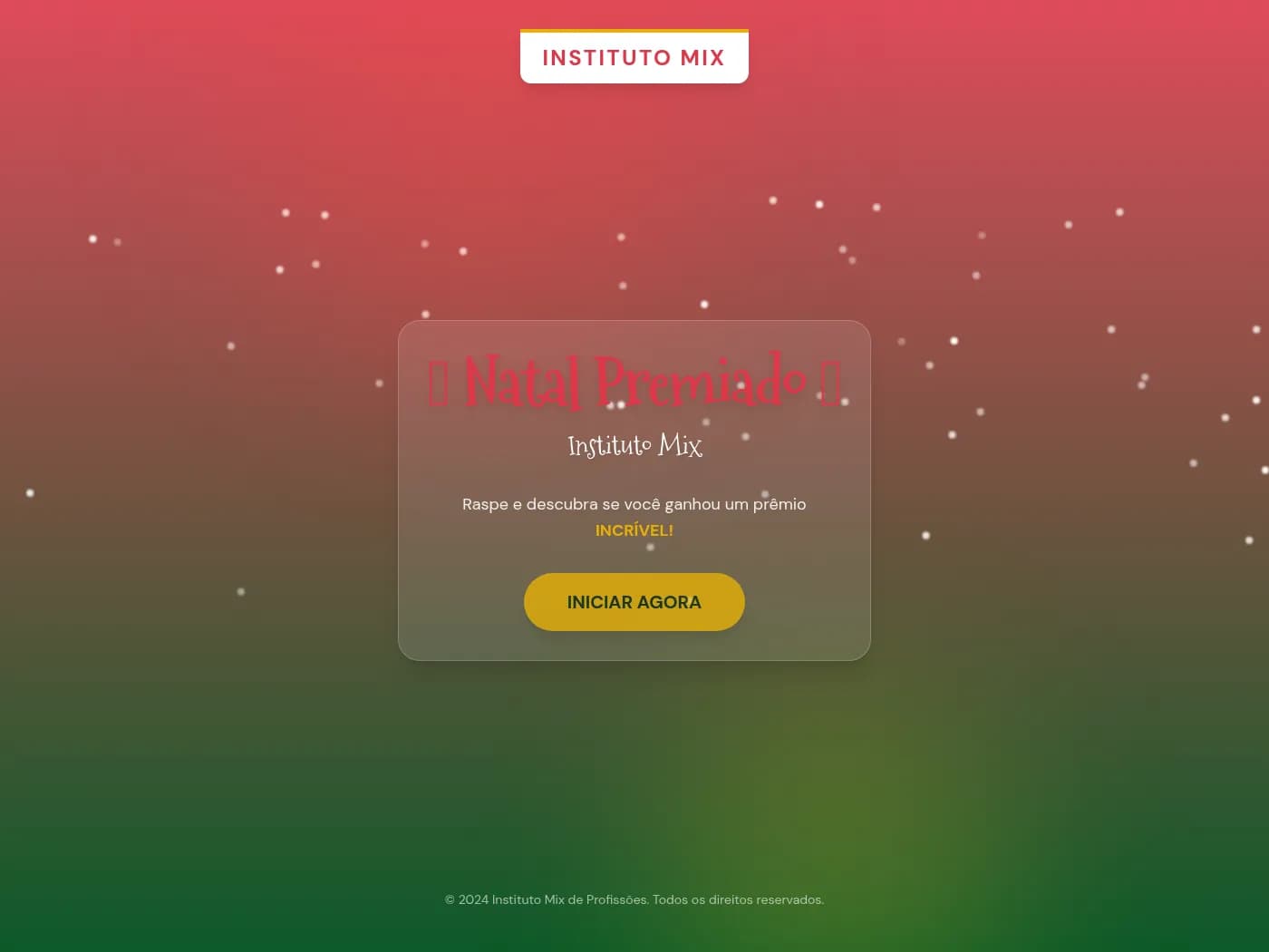Raspadinha de Natal Interativa IM – Mini App de Prêmios com Efeito Real de Raspar