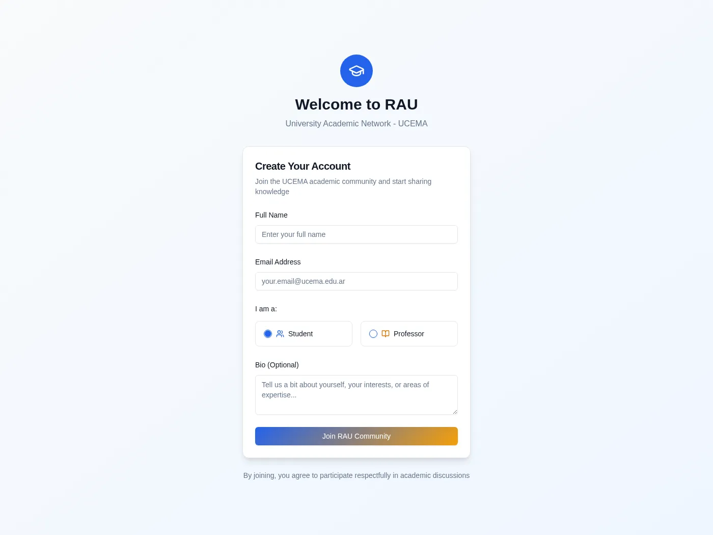 RAU: University Academic Network