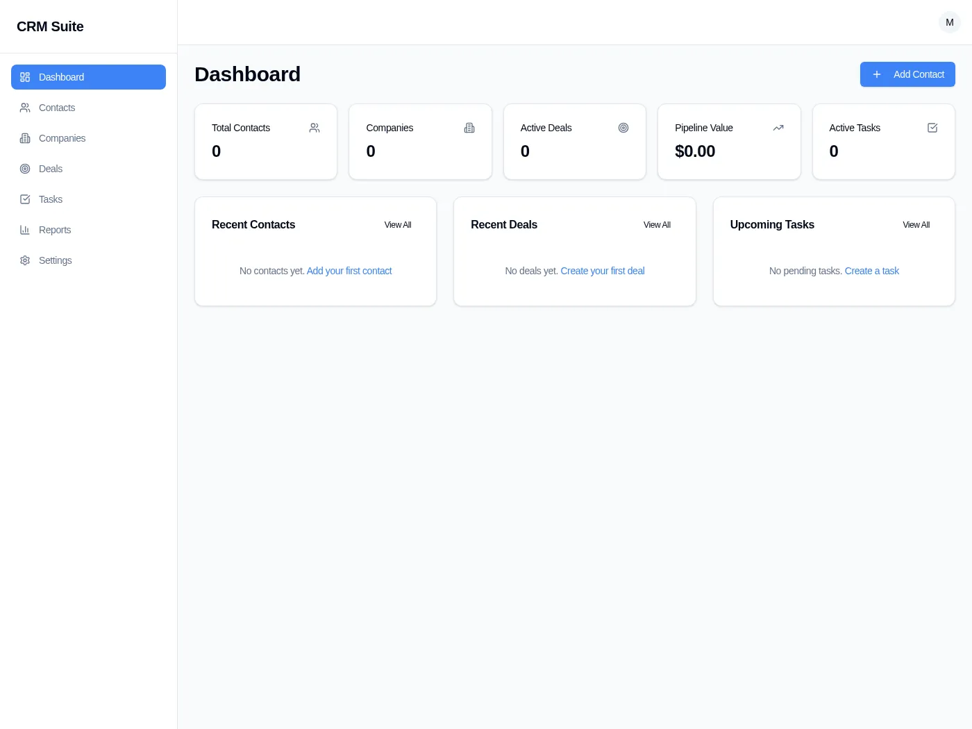 React CRM Suite