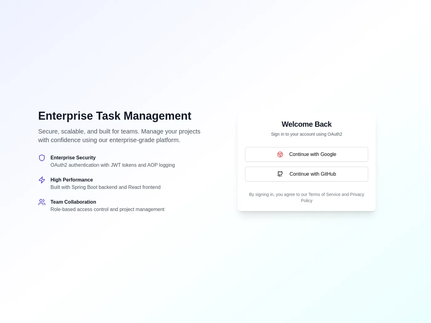 Elegant React Task Manager Frontend