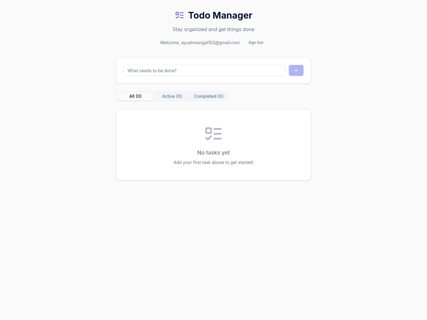 React To-Do List Manager