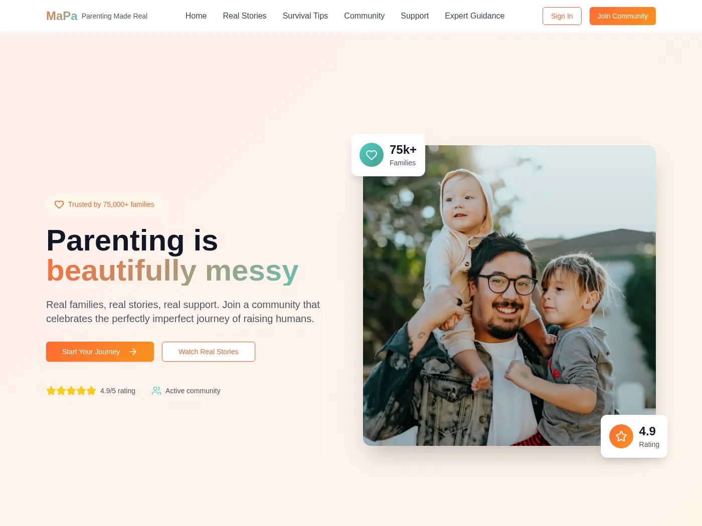 Readdy Link Web Replica