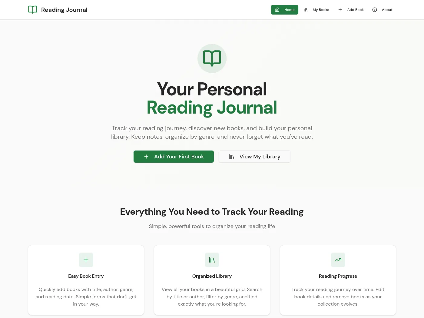 Reading Journal: A Web App for Book Tracking with CRUD and Testing