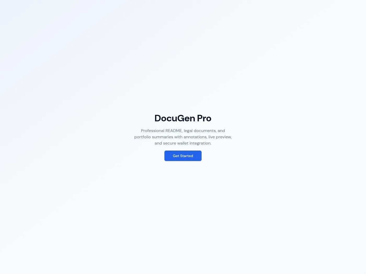 Polished README & Legal Text Generator with Notes and Wallet Integration