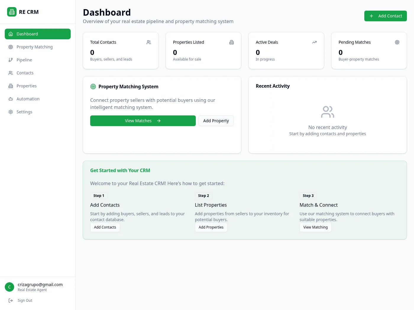 Real Estate CRM Pipeline