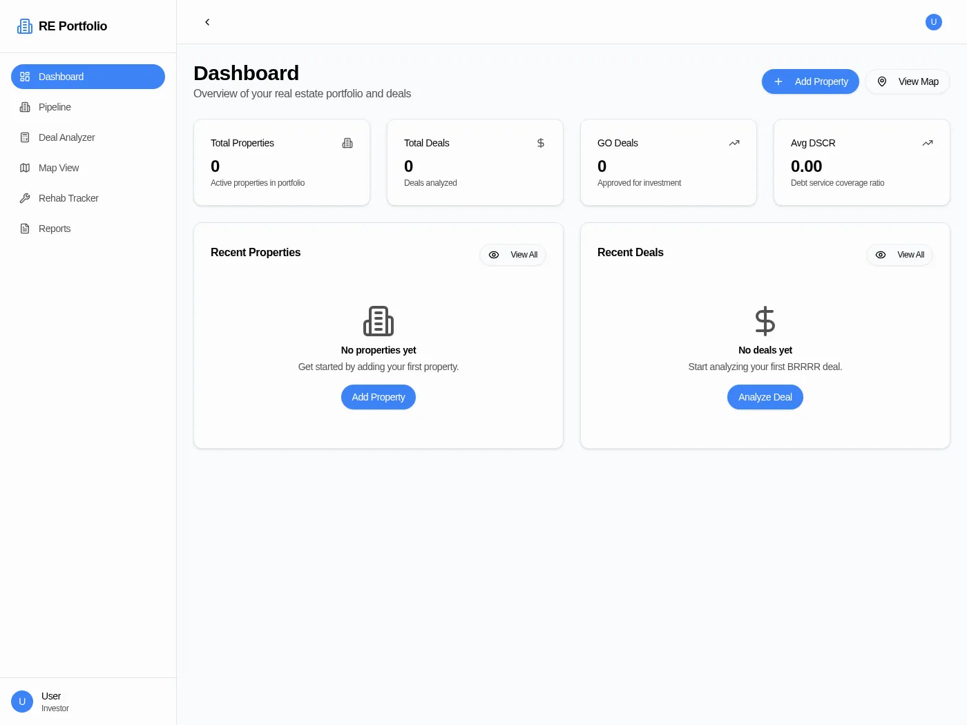 Real Estate Portfolio & Deal Analyzer with Smart Map Integration