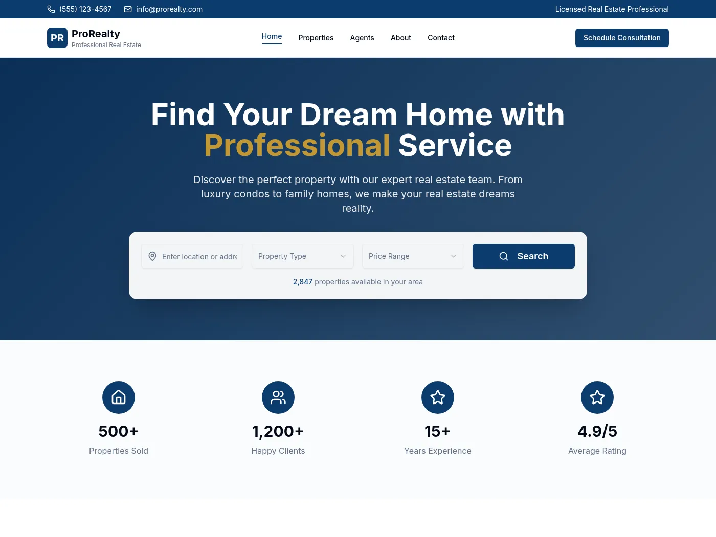 ProRealty Web Presence