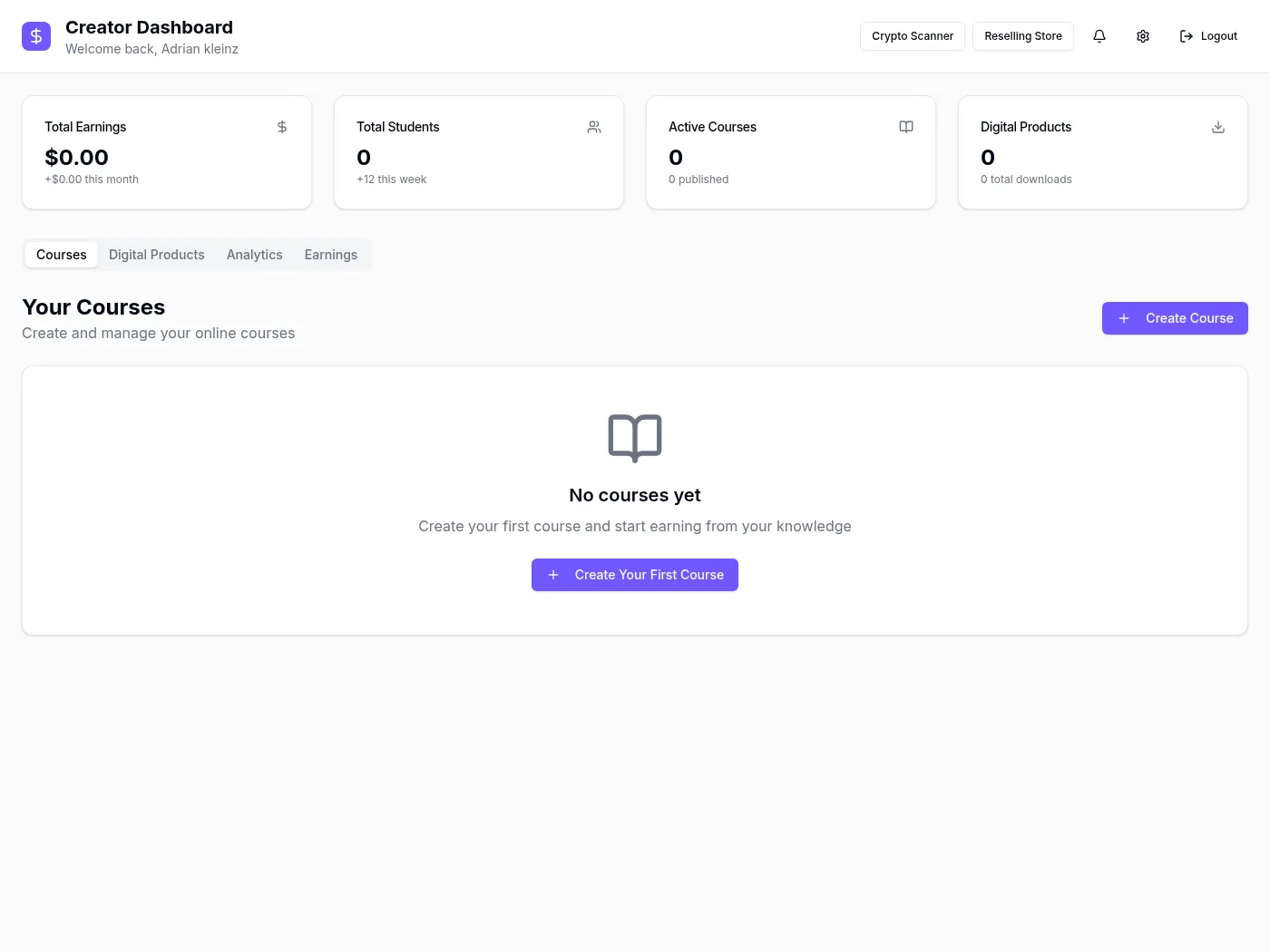 Real Money Creator Platform